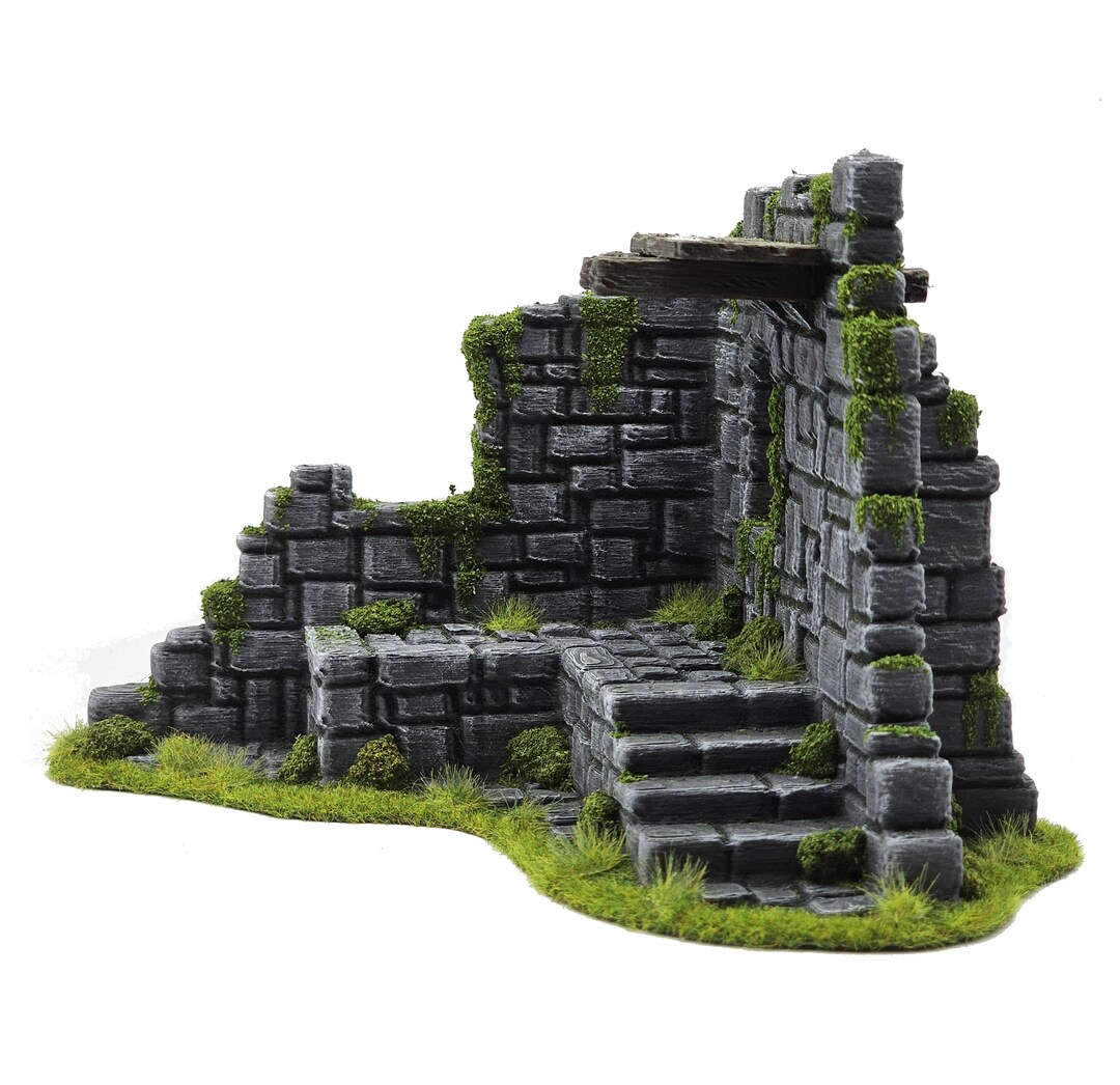 Ancient Ruined City – Big Corner Ruin – Wargame Terrain-Miniature ...