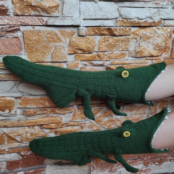 Crocodile Socks - Etsy