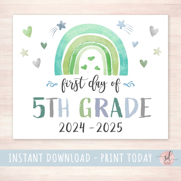 5th Grade Sign - Etsy