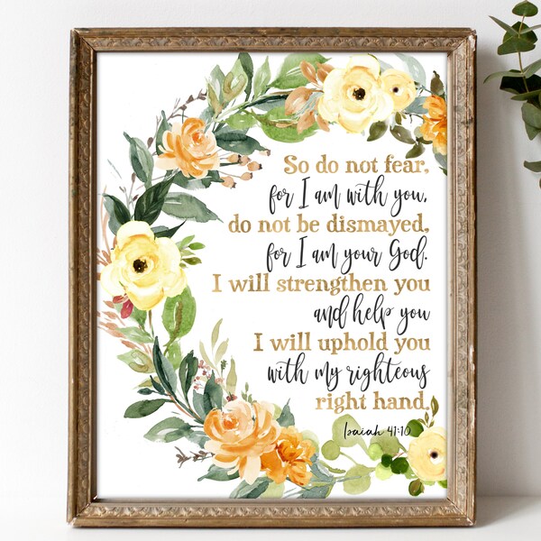 Isaiah 41 10 - Etsy