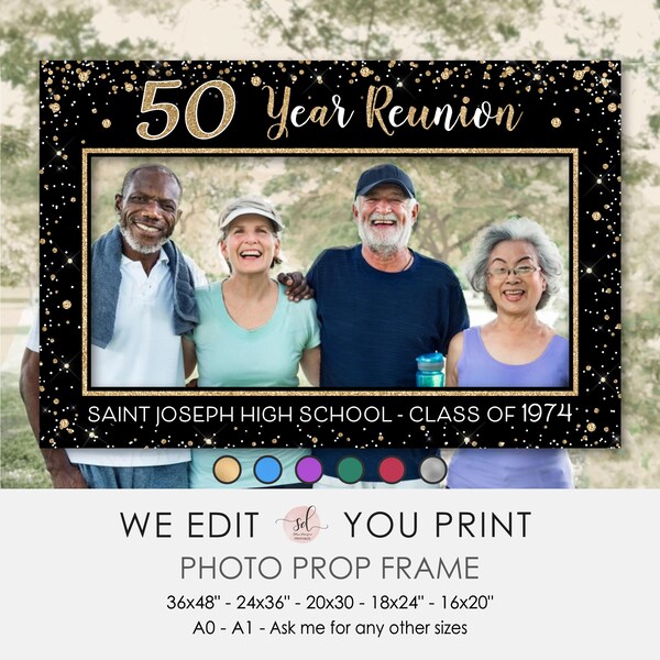 50th Class Reunion Photo Booth Frame - Etsy