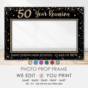 Class Reunion Photo Booth Frame, Graduation Reunion, High School Selfie ...