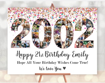 80th Birthday Photo Collage 80th Anniversary Collage 80 - Etsy