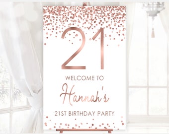 Welcome Sign 21st Birthday - Etsy