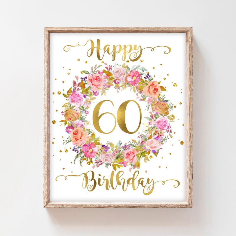 60er geburtstag schild - Etsy.de