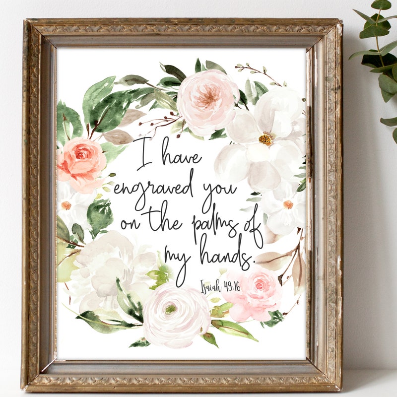 Isaiah 49 16 - Etsy