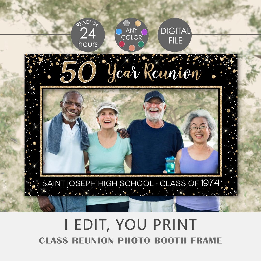 Class Reunion Photo Booth Frame: Customizable Colors (digital Download ...