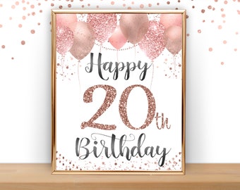 Happy Birthday Table Sign - Etsy