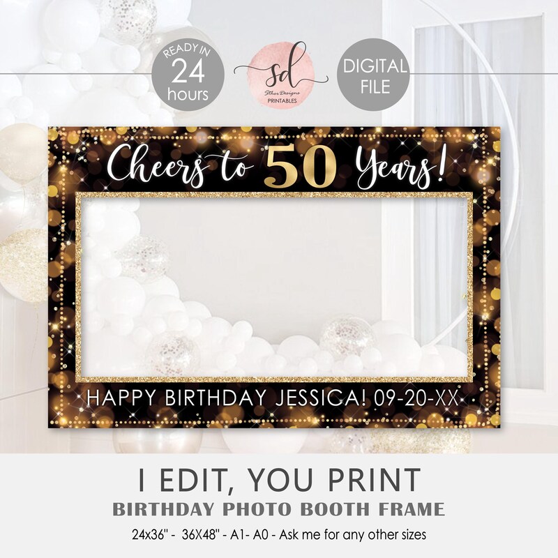 Birthday Photo Frame Prop - Etsy