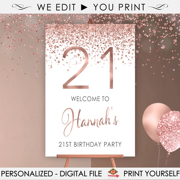 21st Printable Signs - Etsy