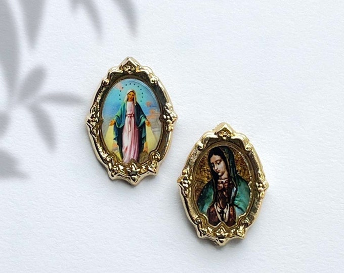Virgin Mary Pin, Gold Pin, Miraculous Virgin Pin, Religious Pin Gift ...