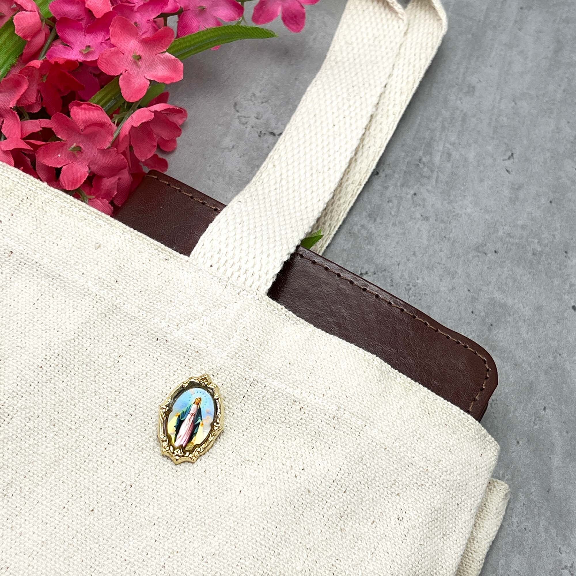 Virgin Mary Pin, Gold Pin, Miraculous Virgin Pin, Religious Pin Gift ...