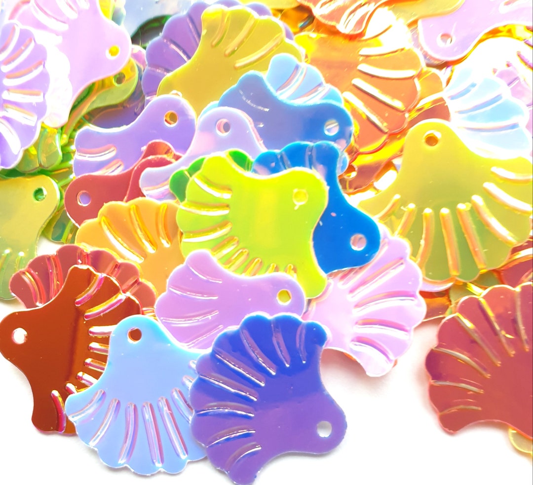 15mm Frilly Edged Shell Sequins - Etsy
