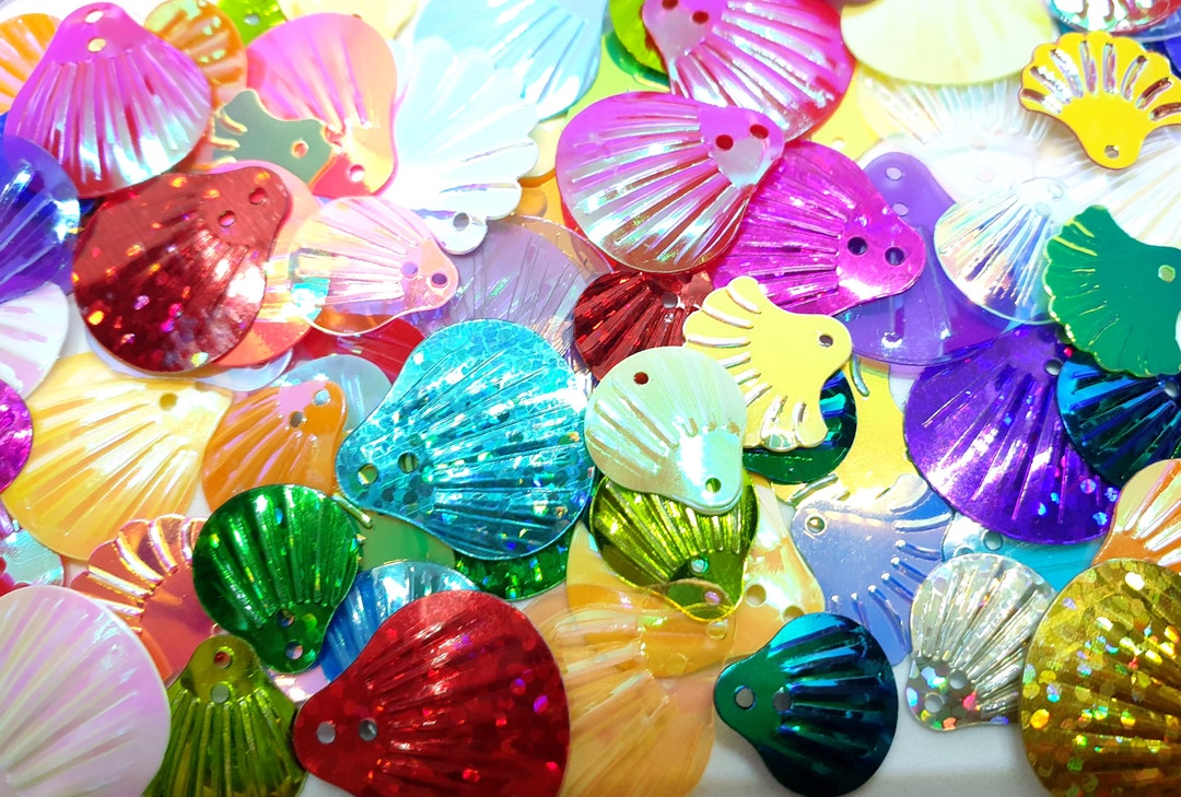 10g Mixed Sequin Shells Variety of Styles and Sizes - Etsy
