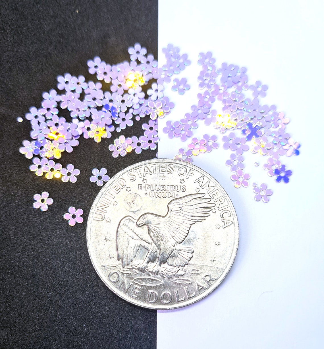 11 X 5g Packets of Tiny 5mm Gold Shine Flower Sequins - Etsy