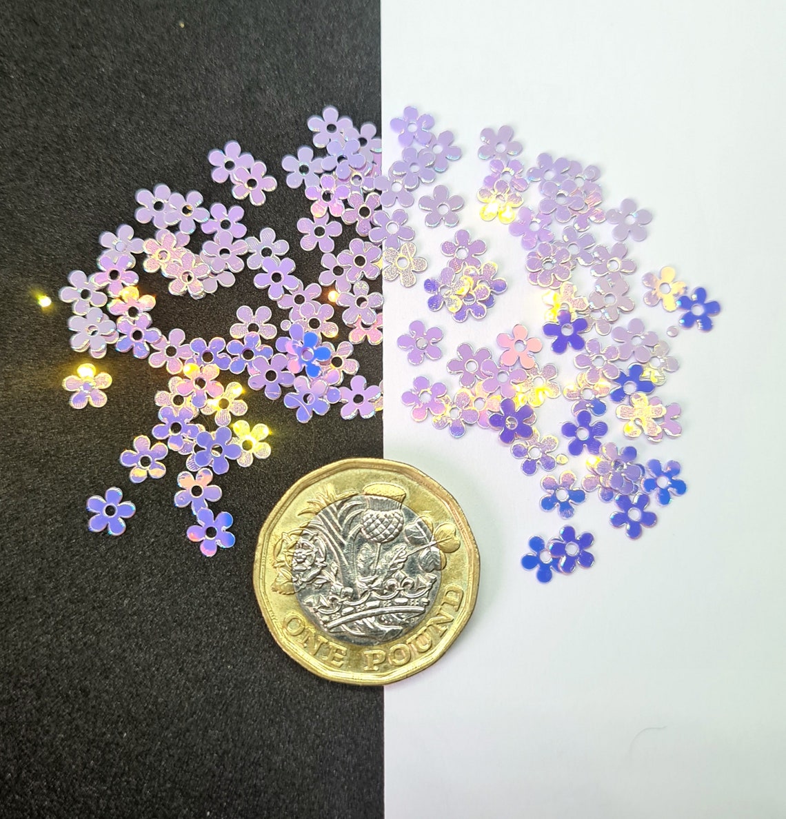 11 X 5g Packets of Tiny 5mm Gold Shine Flower Sequins - Etsy