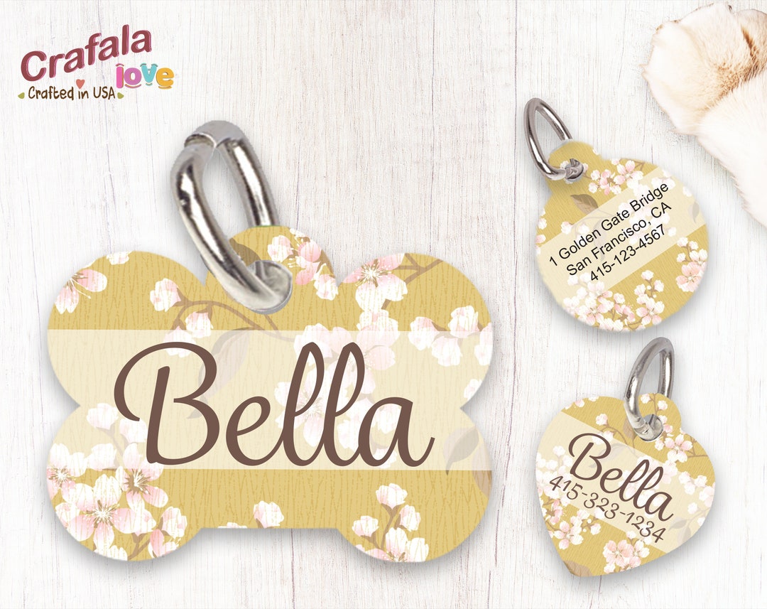 Personalized Pet Tag, Pet ID Tag, Custom Pet Tag, Custom Print Tag, Dog ...