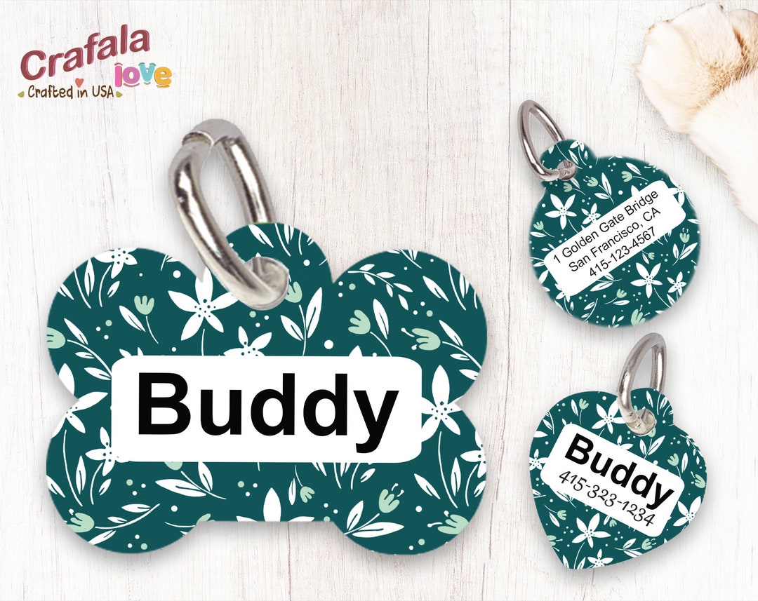 Personalized Pet Tag, Pet ID Tag, Custom Pet Tag, Custom Print Tag ...