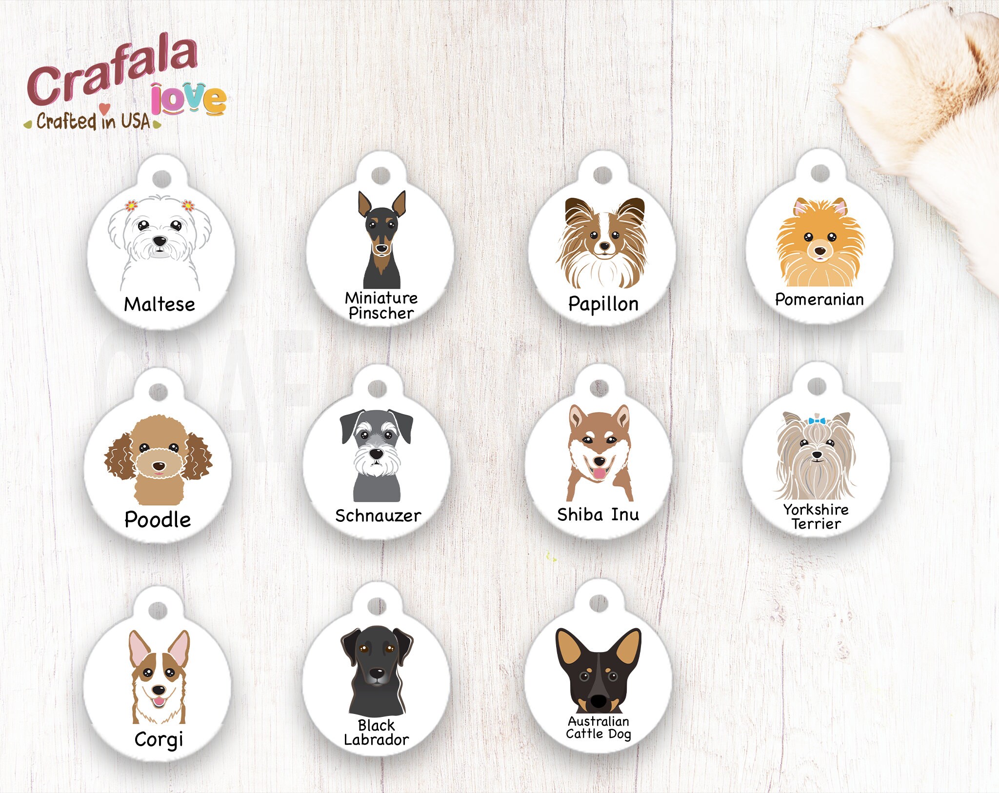 Personalized Pet Tag, Pet ID Tag, Custom Pet Tag, Custom Print Tag ...