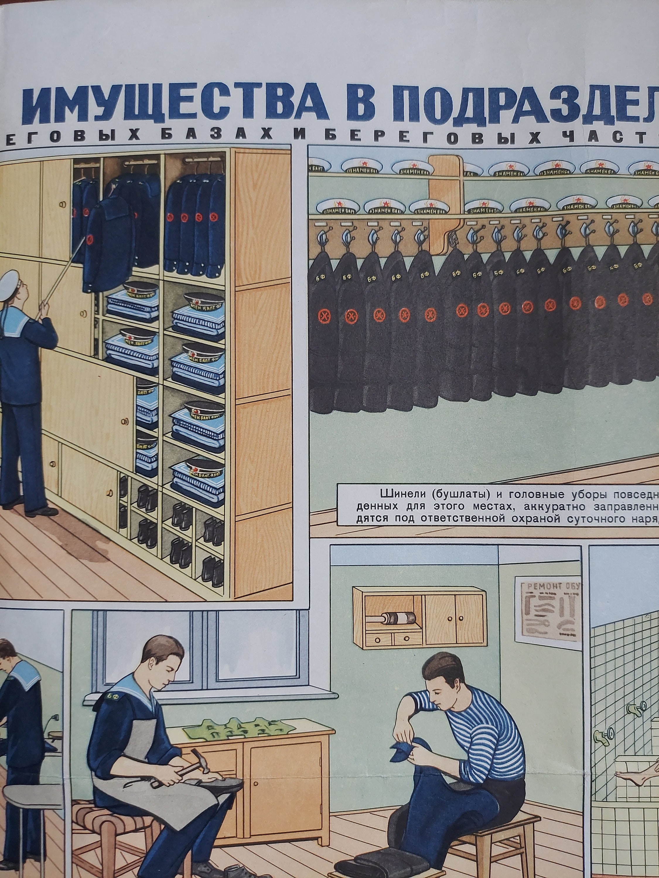 Large Soviet Navy Poster, Military Poster, Soviet Poster Print, Navy ...