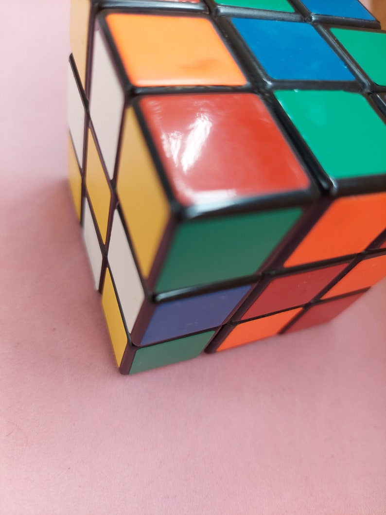 Authentic 1980s Rubik's Cube, Rubik's Cube 3-D Combination Puzzle ...