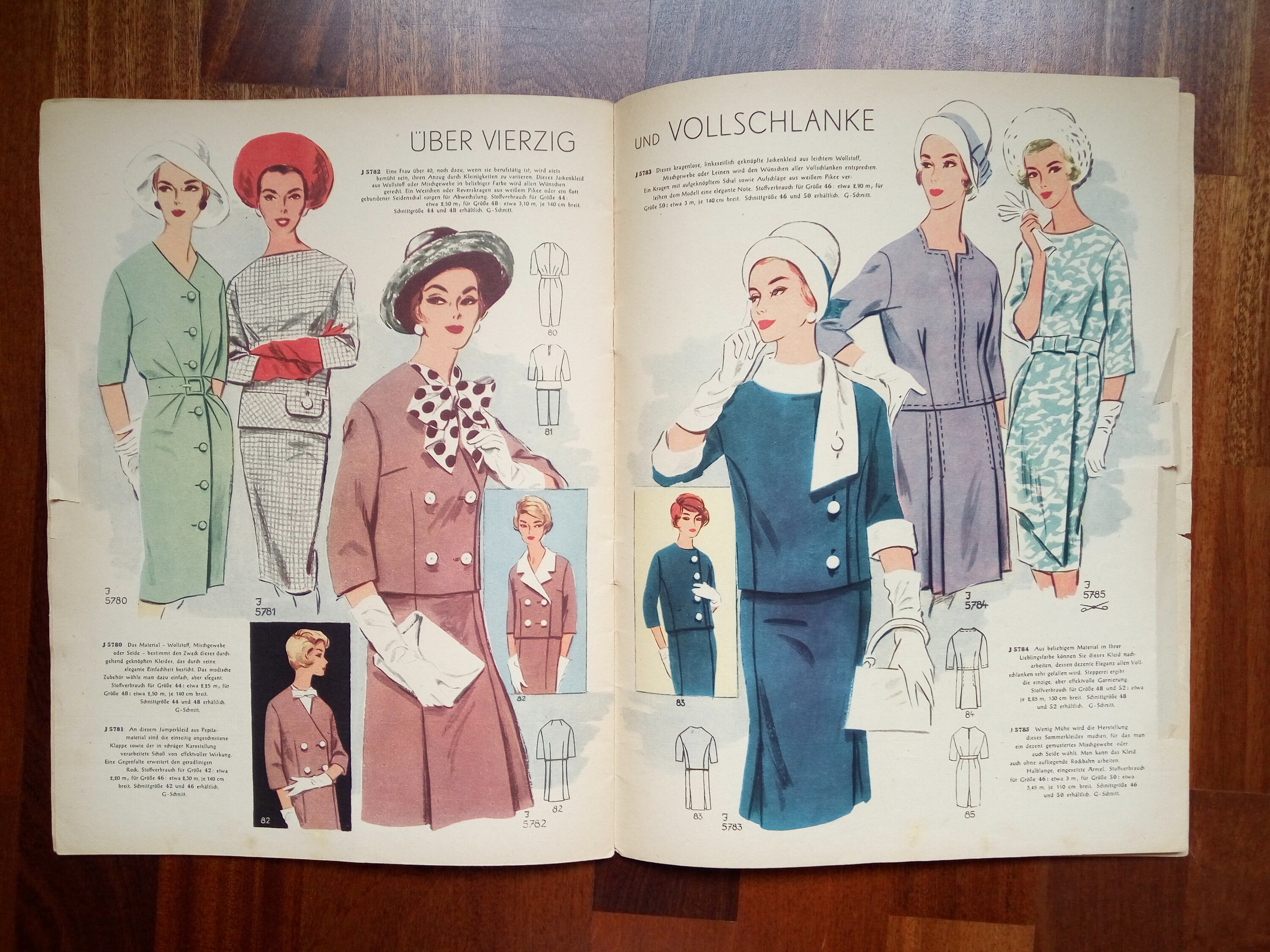 1950s Sewing Pattern Magazine, Modenschau Magazine Gustav Lyon, Old ...