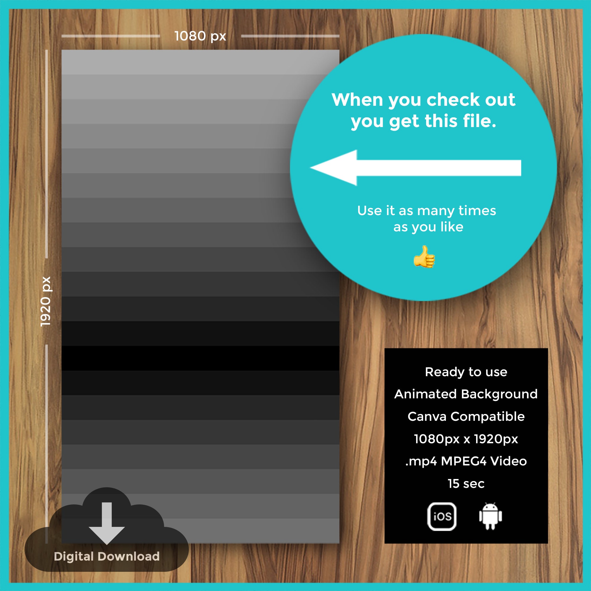Animated Motion Background DIY Animated Story Video CANVA Compatible ...
