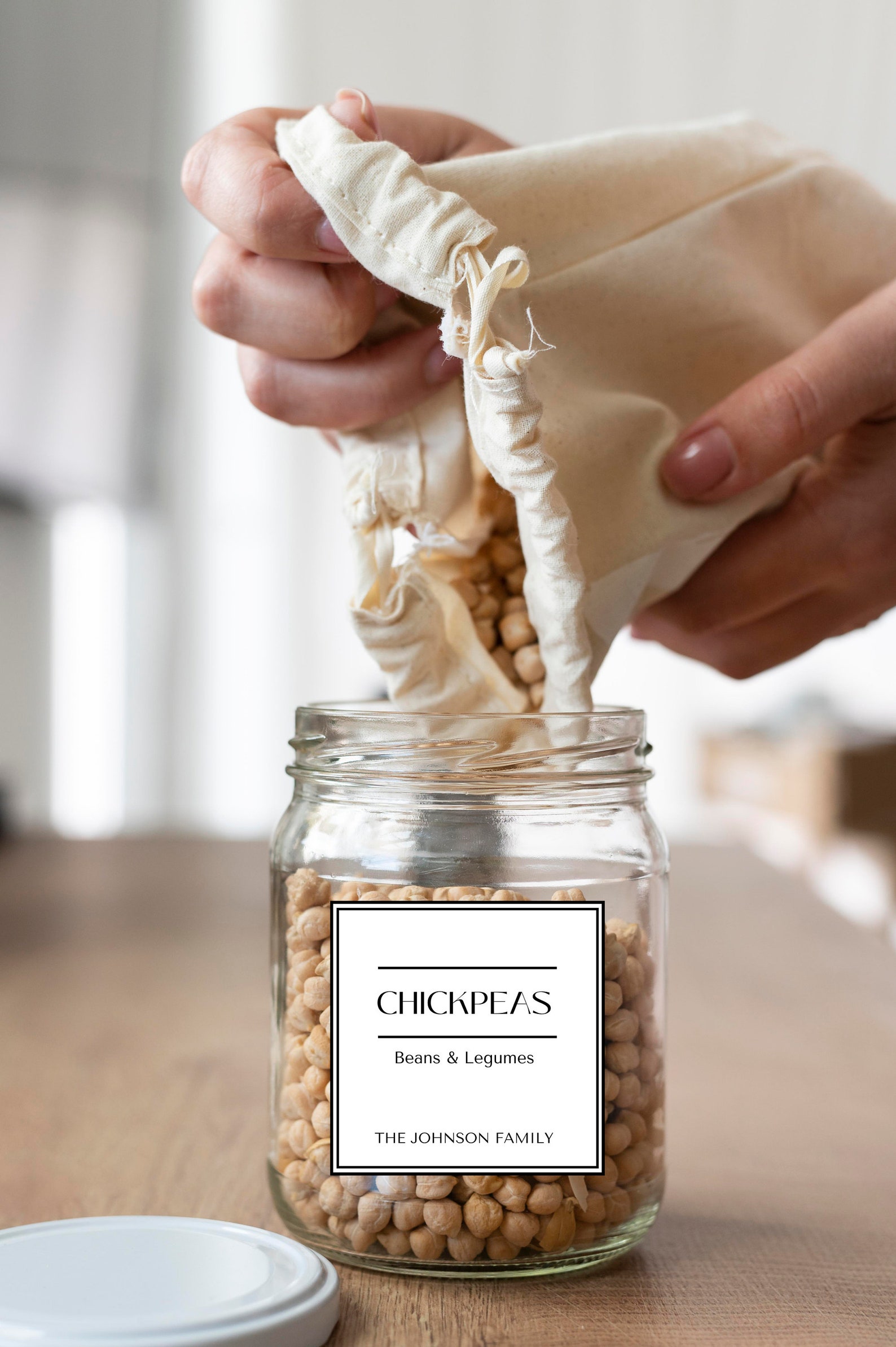 Editable Minimalist Pantry Label for Kitchen Pantry, Kitchen Labels for ...