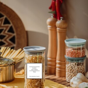 Editable Minimalist Pantry Label for Kitchen Pantry, Kitchen Labels for ...