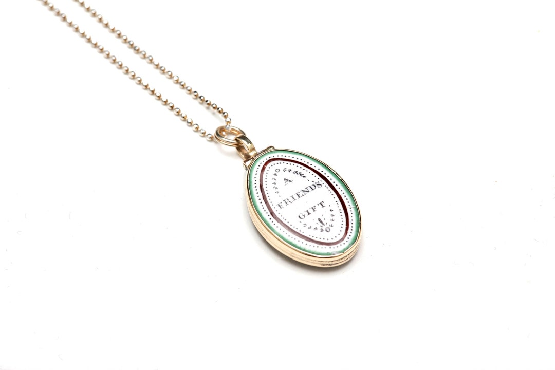 Georgian Sentimental Friendship Locket- 'A Friend's Gift' - Etsy