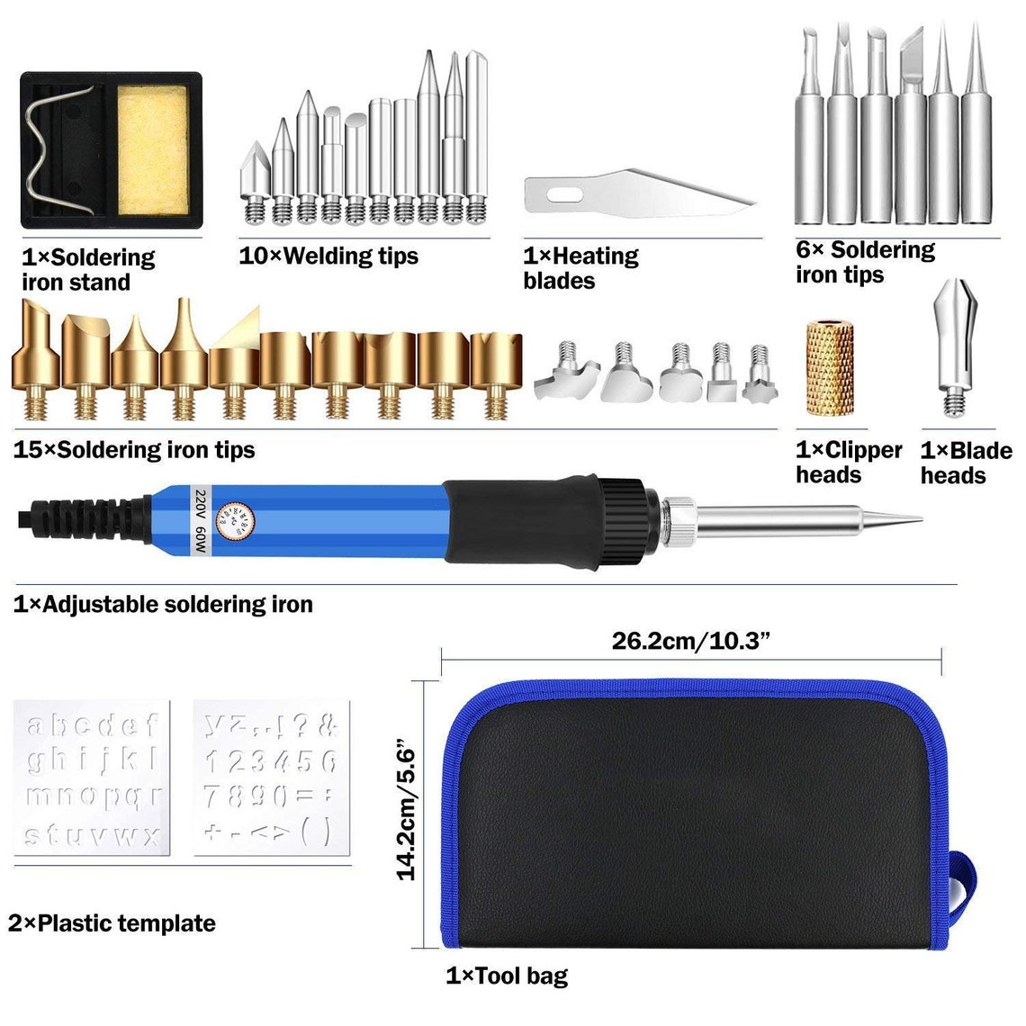 37pcs Wood Burning Pyrography Pen Kit Temperature Power Cable - Etsy UK