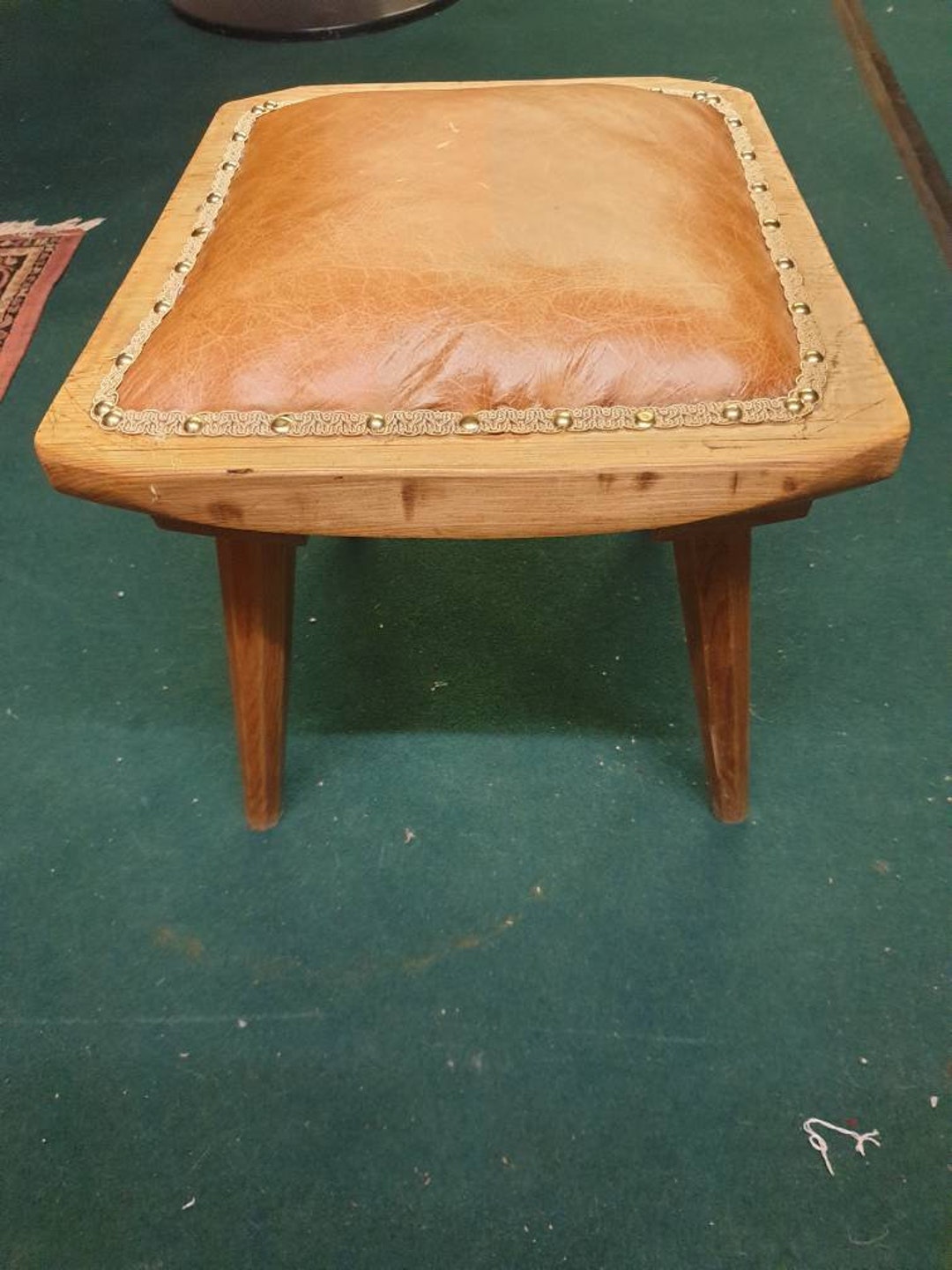 Vintage Rustic Pine Stool - Etsy