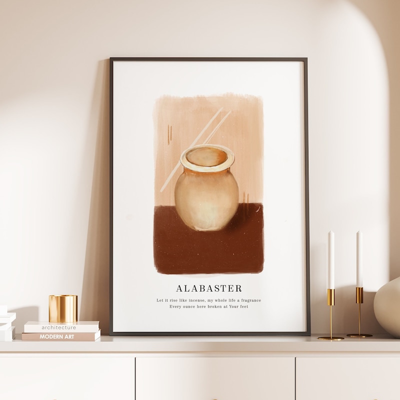 Alabaster Jar - Etsy