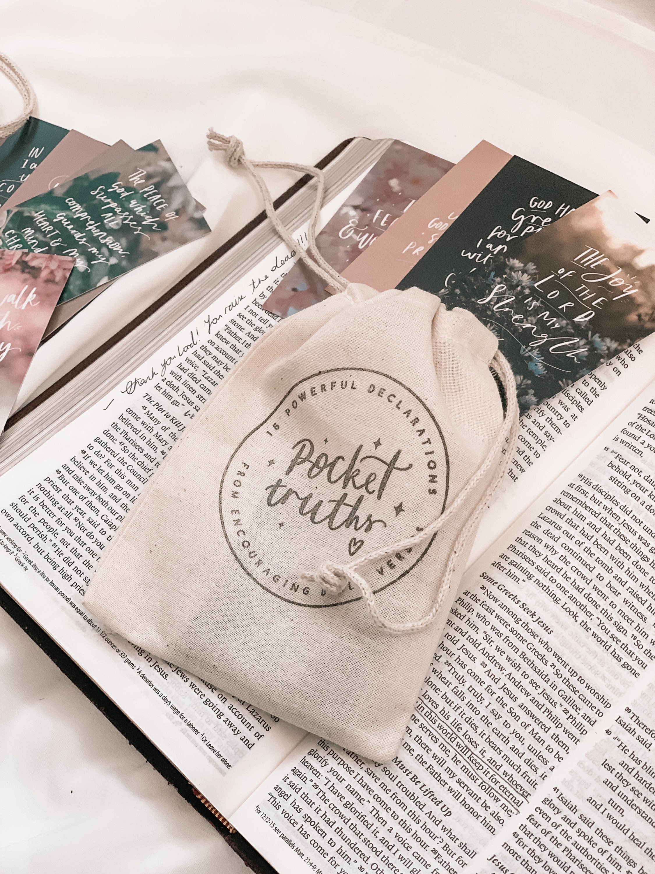 Scripture Affirmation Cards Pocket Truths 15 Scripture Based - Etsy