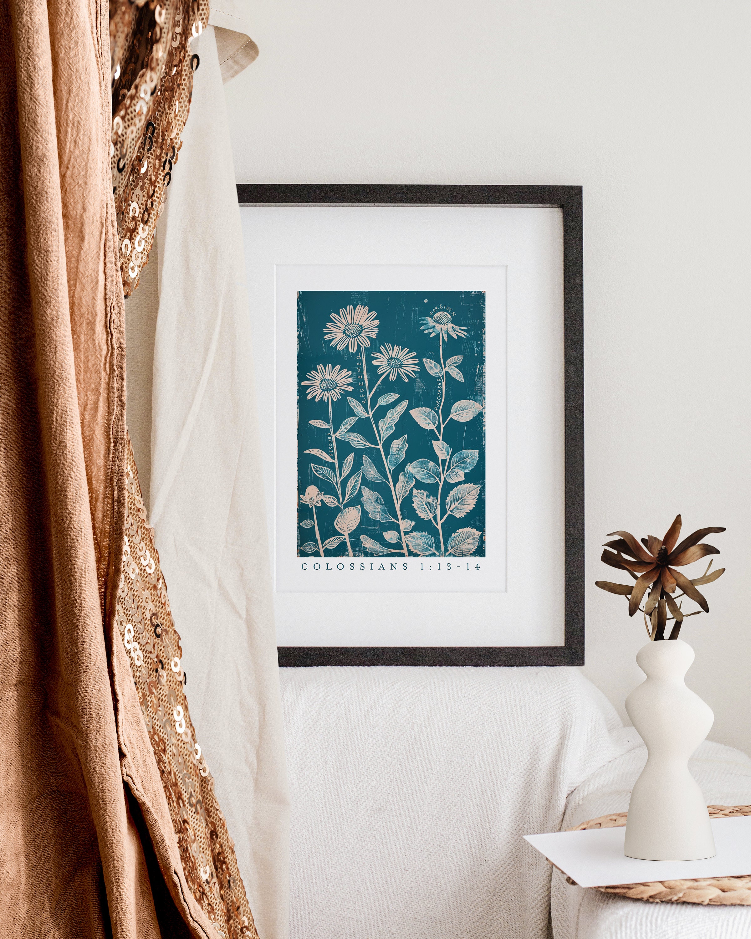 Colossians 1:13 Print, Modern Scripture Decor, Bible Verse Prints ...