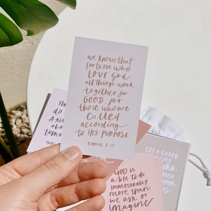 Bible Cards, Scripture Verse Cards, Pocket Verses, 15 Scripture Cards ...