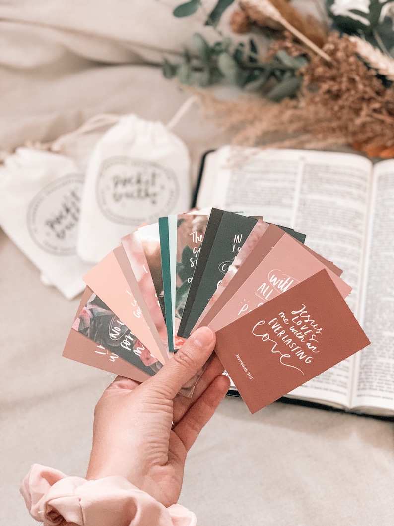 Scripture Affirmation Cards Pocket Truths 15 Scripture Based - Etsy