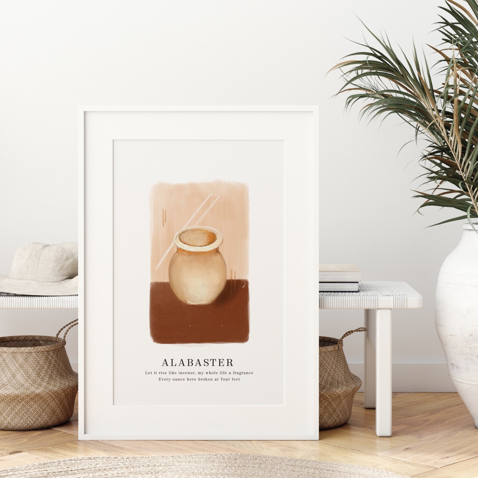 Alabaster Print, Bible Verse Scripture, Christian Art Print, Christian ...