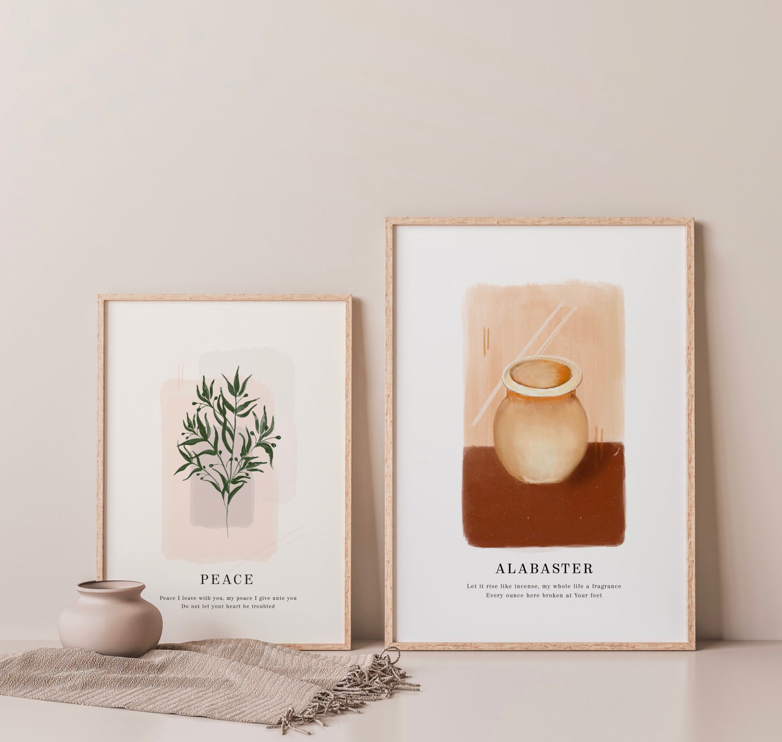 Alabaster Print, Bible Verse Scripture, Christian Art Print, Christian ...