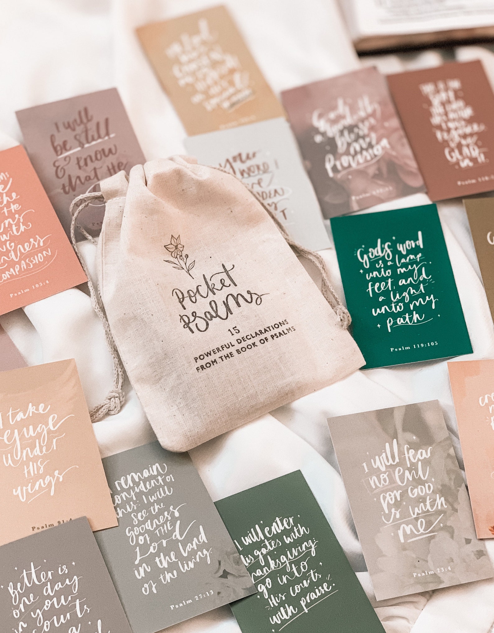 Psalms Scripture Affirmation Cards Pocket Psalms Stocking - Etsy