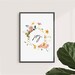 Hand Lettered Joy Print With Florals, Gift for Friends, Floral Print ...