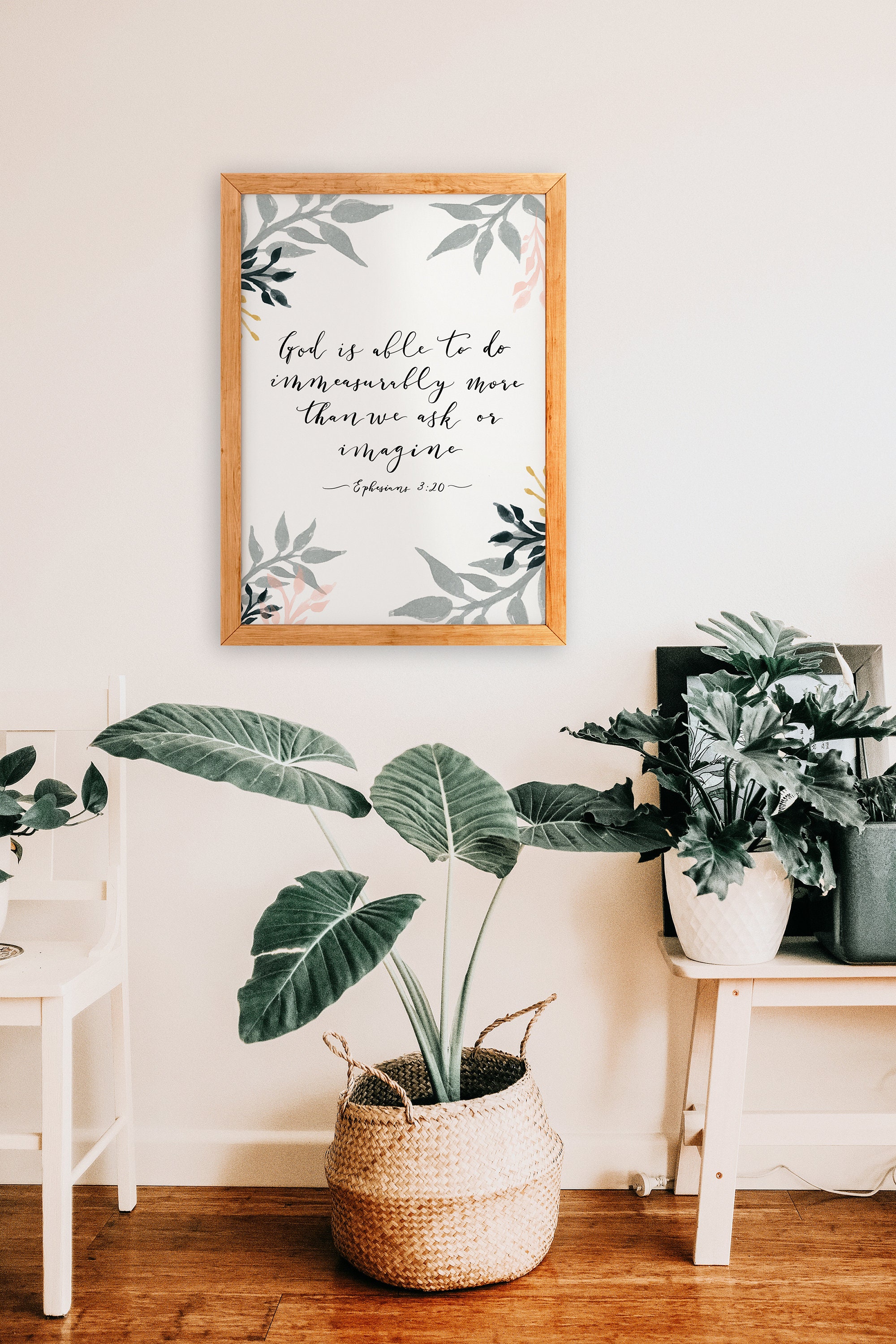 God is Able to Do Immeasurably More Bible Verse Print - Etsy