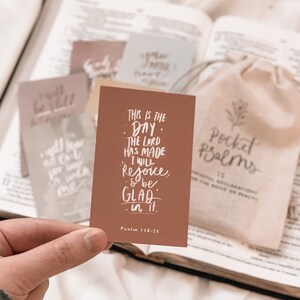 Psalms Scripture Affirmation Cards Pocket Psalms Stocking - Etsy
