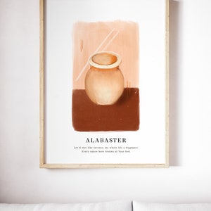 Alabaster Print, Bible Verse Scripture, Christian Art Print, Christian ...