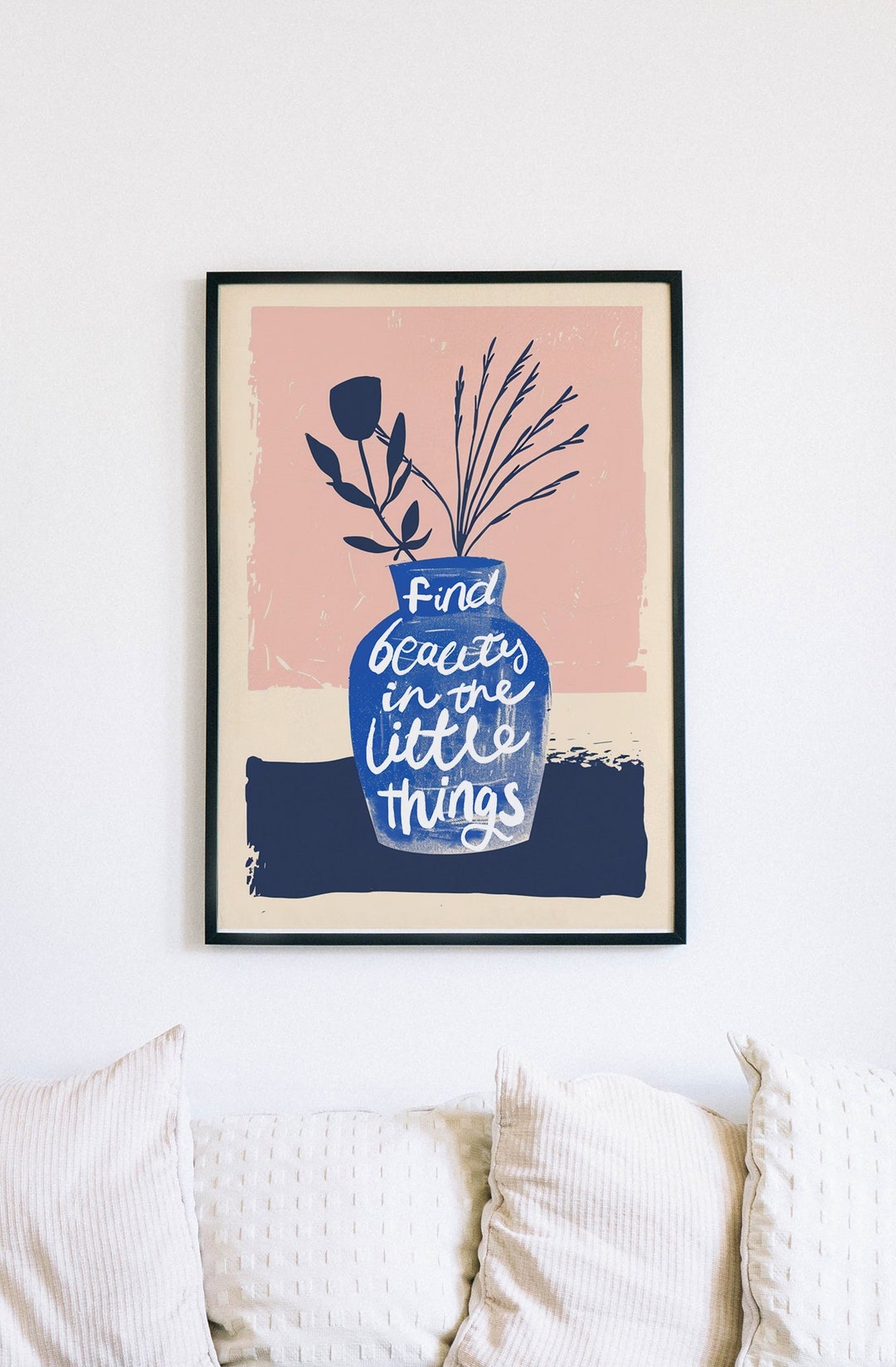 Find Beauty in the Little Things Print, Positive Quote Print, Mindful ...