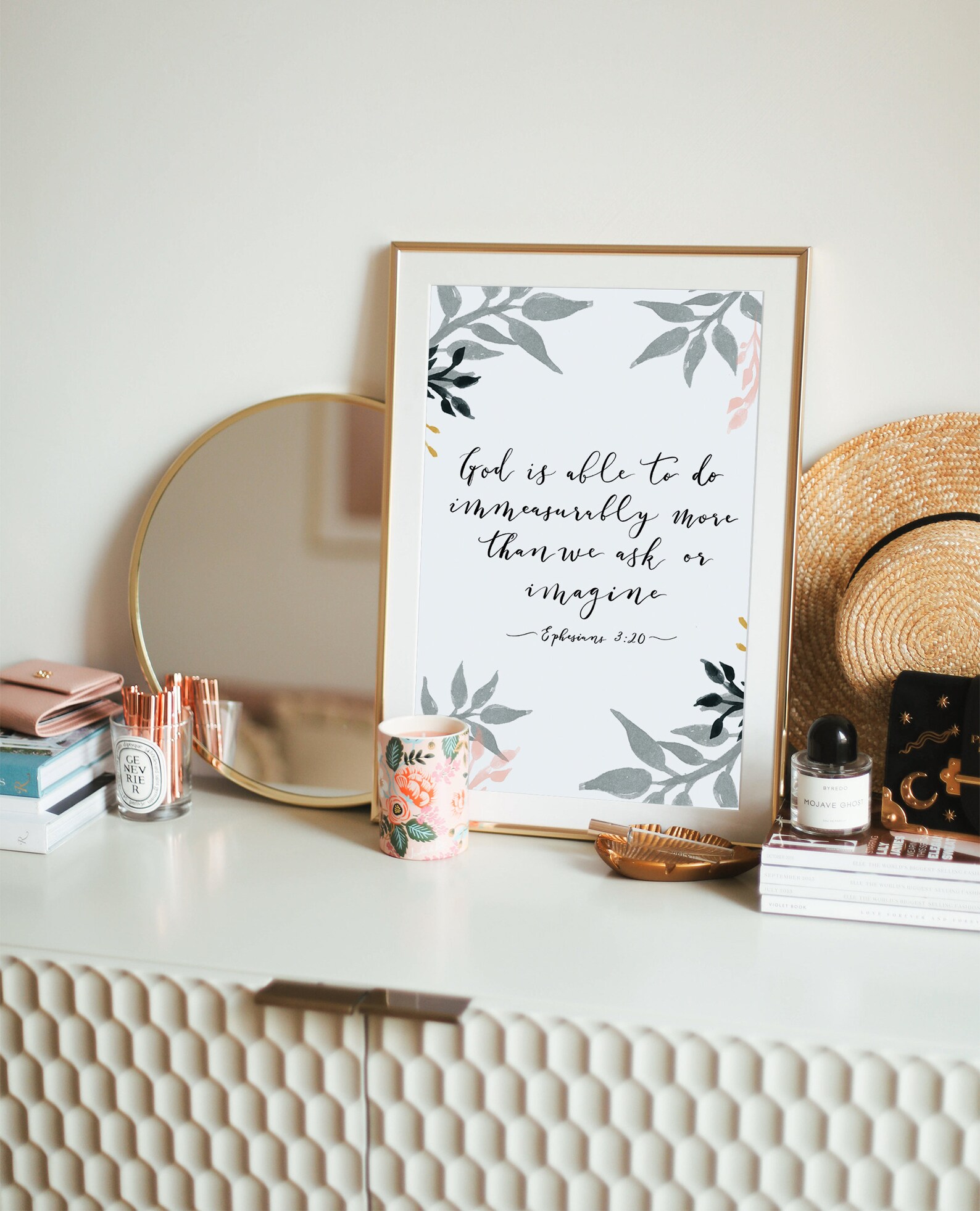 God is Able to Do Immeasurably More Bible Verse Print, Scripture Print ...