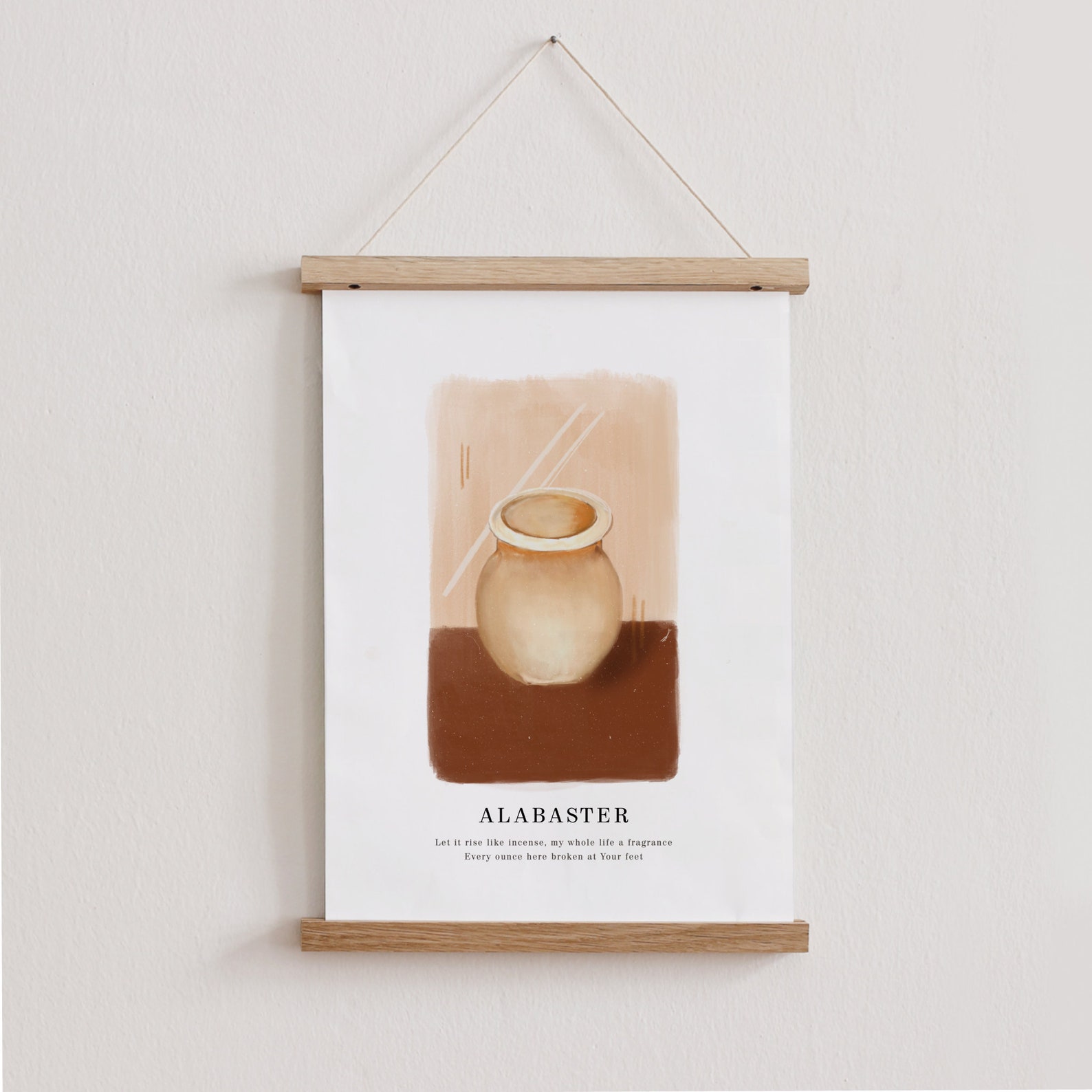 Alabaster Print, Bible Verse Scripture, Christian Art Print, Christian ...