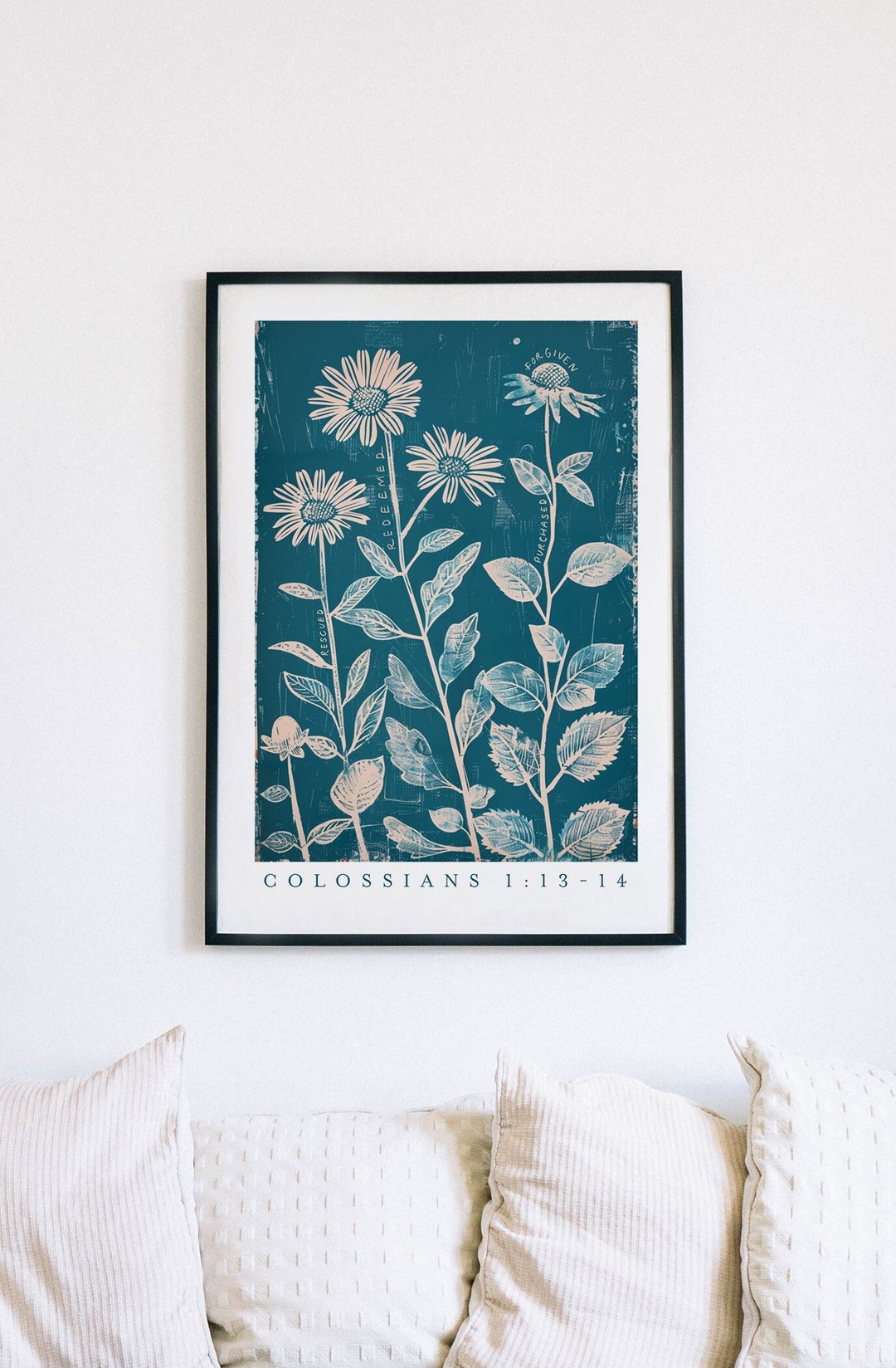 Colossians 1:13 Print, Modern Scripture Decor, Bible Verse Prints ...