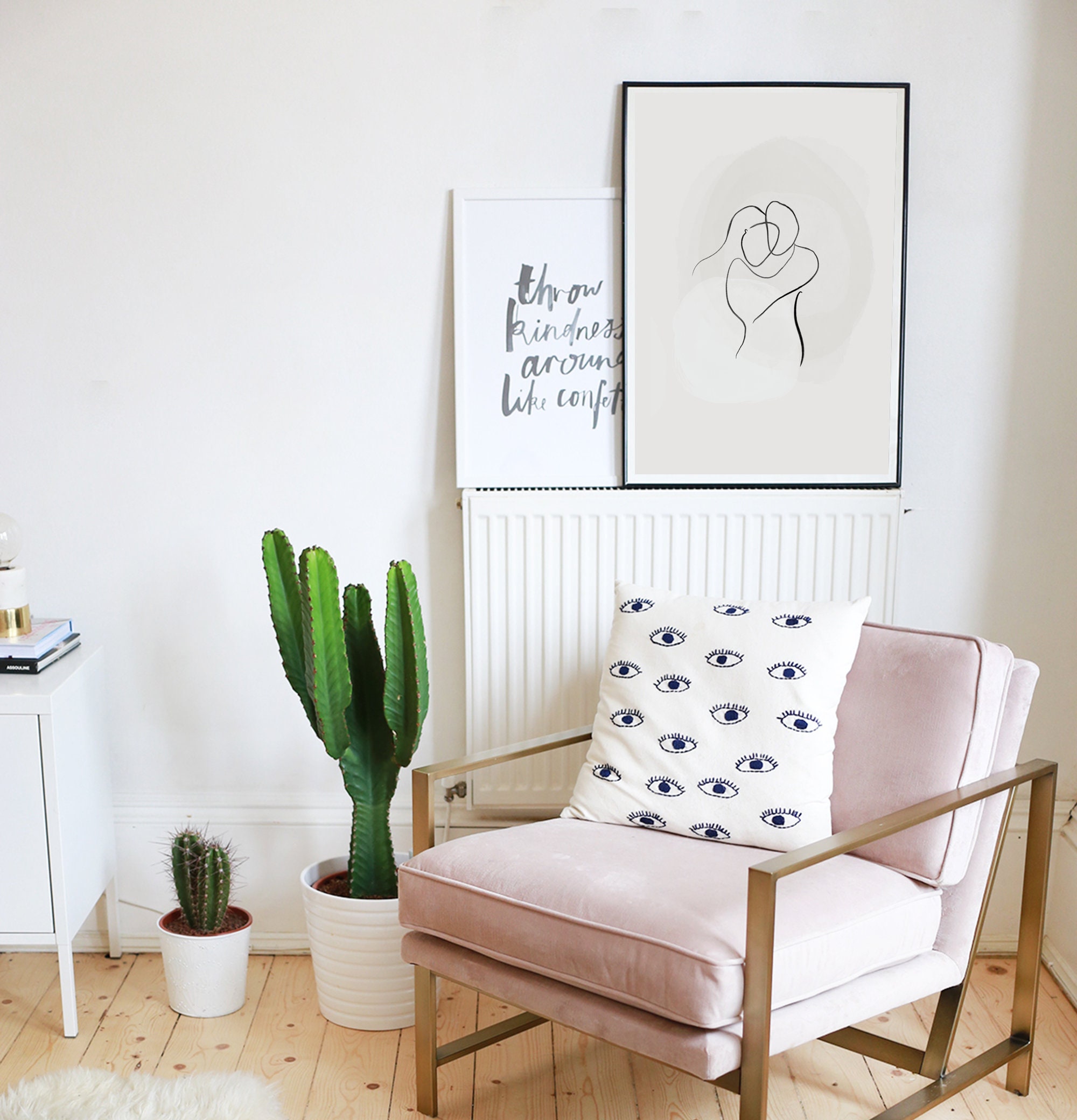 Couple Line Art Hug Cuddle Line Art Abstract Line Art Wall - Etsy UK