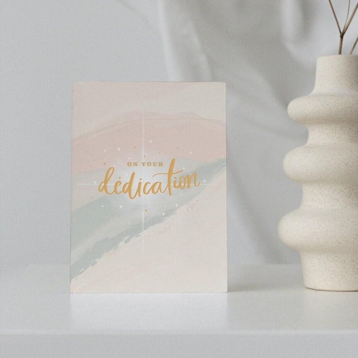 On Your Dedication Card Baptism Card Christening Card - Etsy